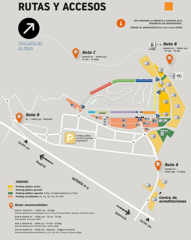 Gran Premio de Cheste: cómo ir al circuito | Cómo llegar al circuito de ...